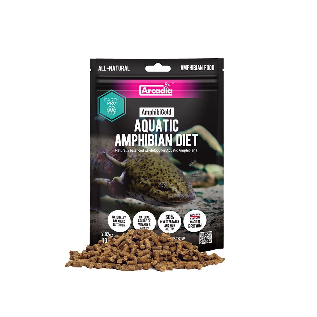 Pellets for Axolotls and Clawed Frogs - EarthPro AmphibiGold 80g ...