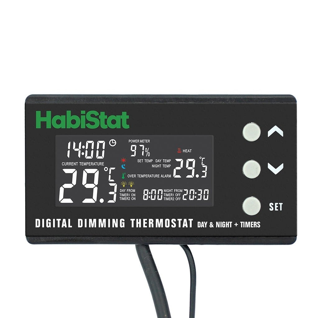 HabiStat Digital Dimming Thermostat, Day/Night, Timer, 600 Watt ...