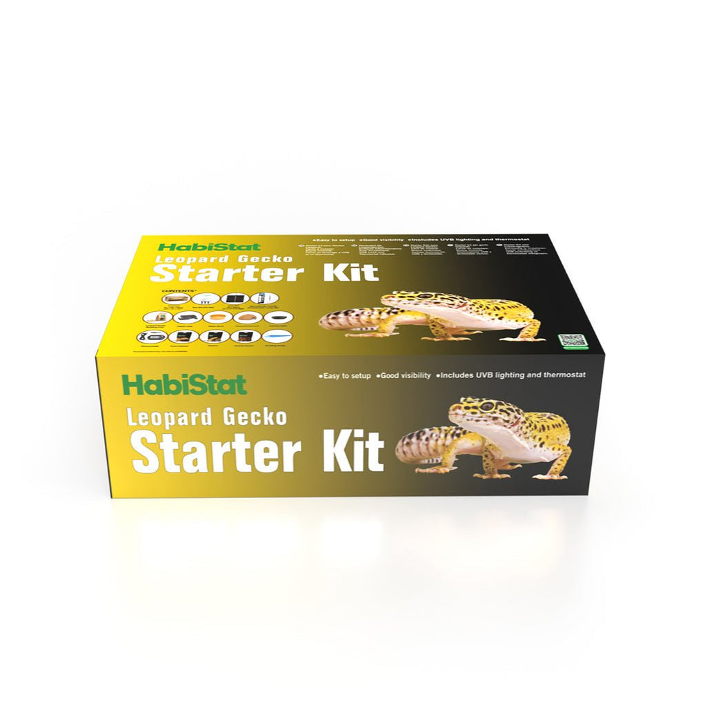 HabiStat Leopard Gecko Starter Kit, Black — Reptiles By Post