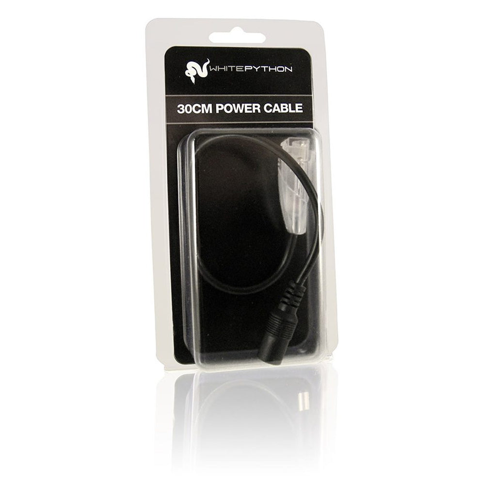 White Python LED Power Cable 30cm — Reptiles By Post
